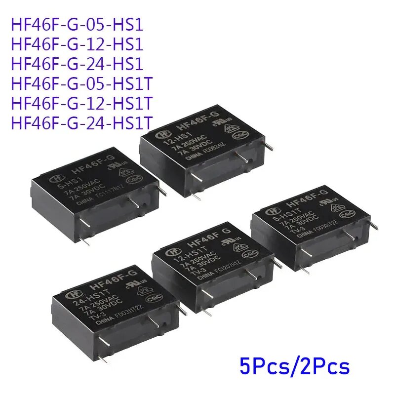 Реле HF46F-G 24V 5pcs