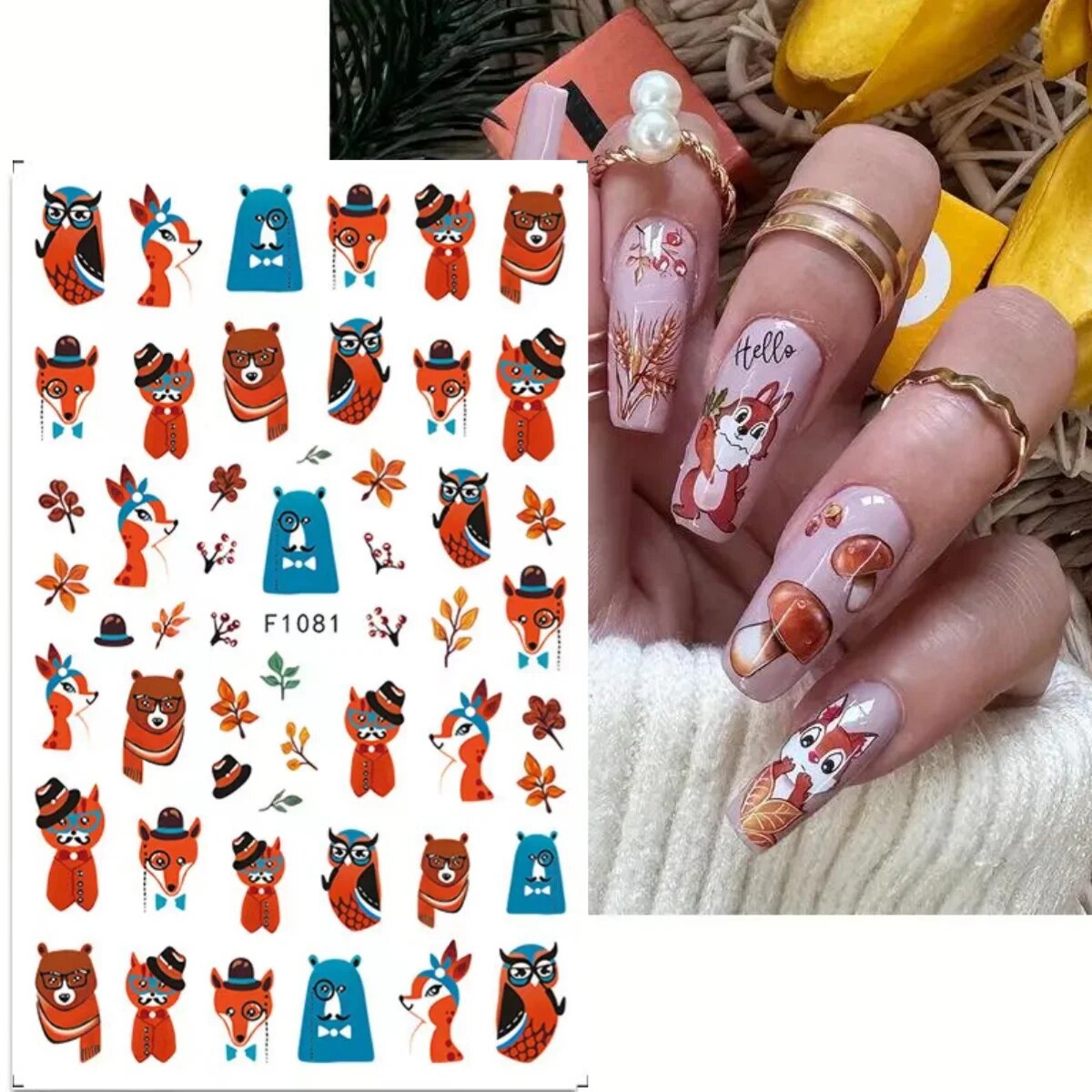 2025 New Year Nail Stickers Cartoon Laser Gold Chinese Dragon Stickers Nail Supplies DlY Y2K Flowers Nail Decals Press On Nails