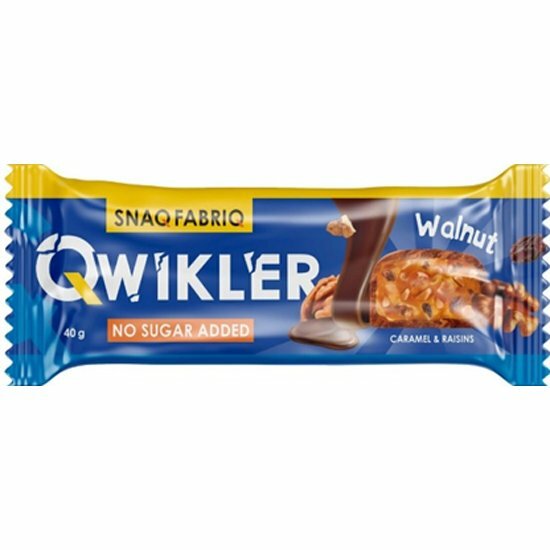 Протеиновый батончик Snaq Fabriq глазированный Грецкий орех с изюмом и карамелью 40 г