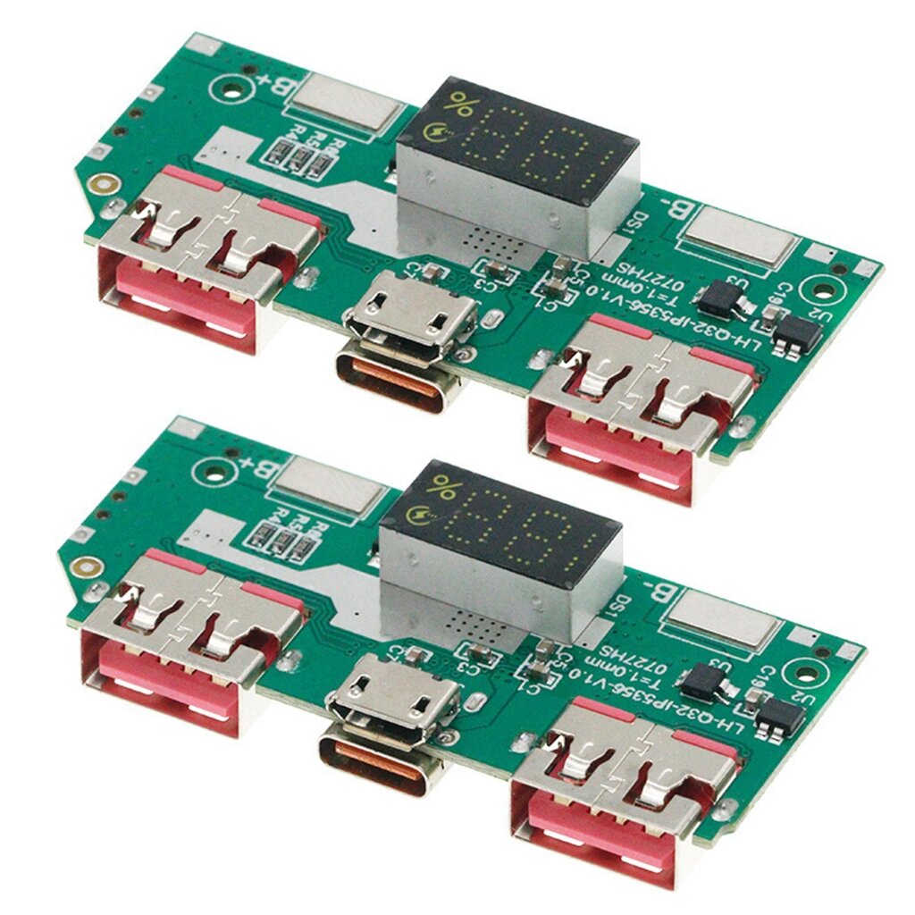 Высокоскоростной 5V 3A модуль быстрой зарядки для power bank с цифровым дисплеем