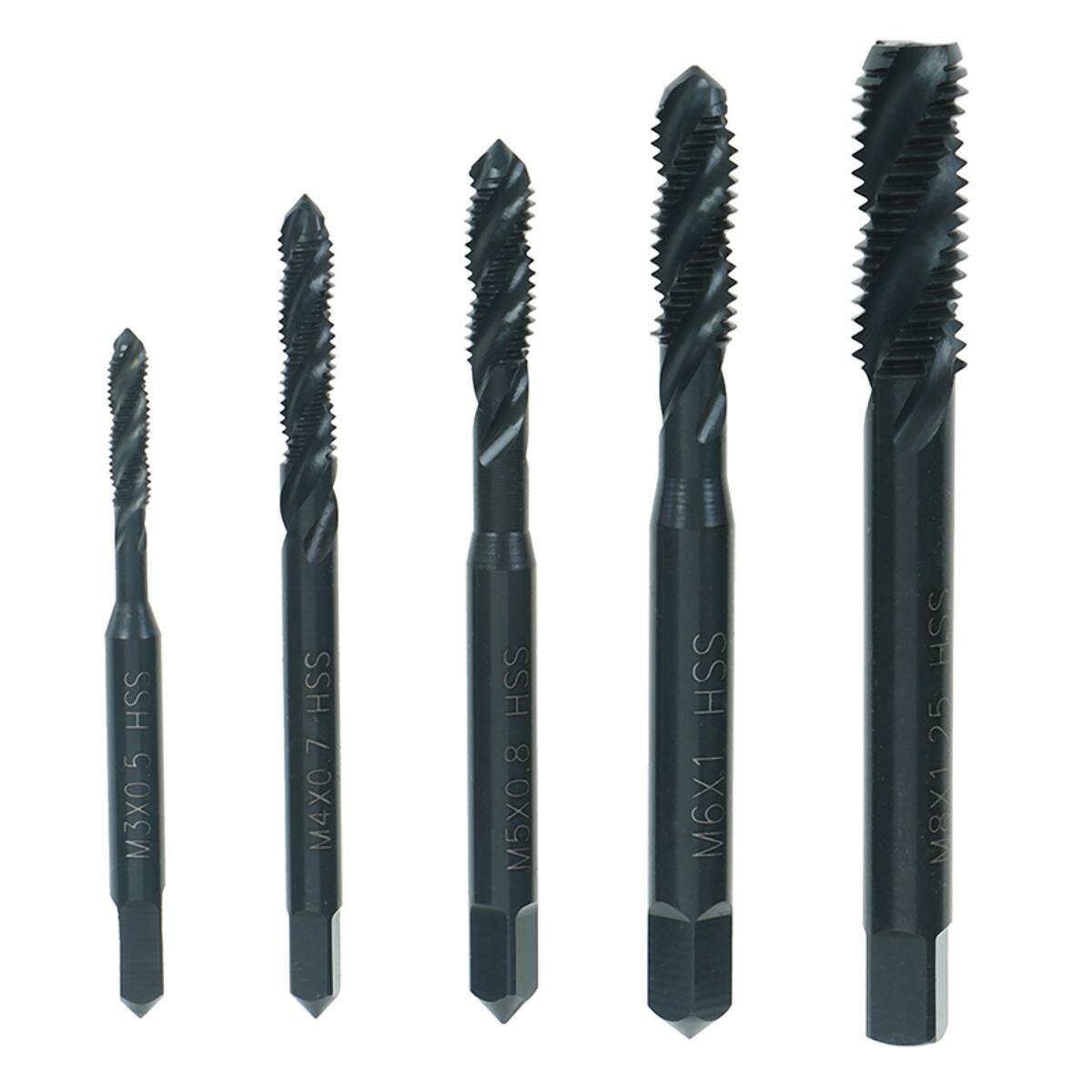 Набор сверл с метрической резьбой HSS M3 M4 M5 M6 M8 Podazz