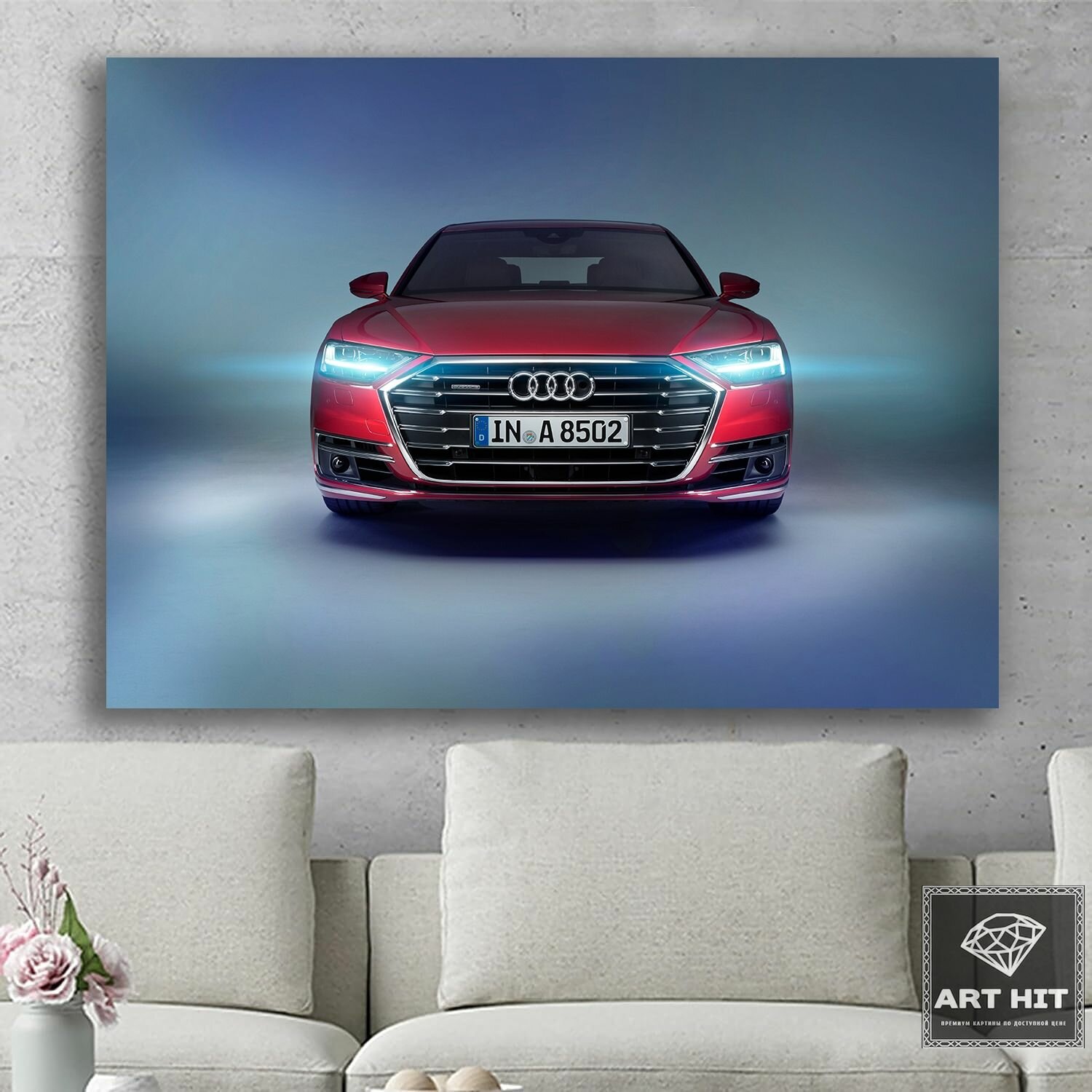 Постер на стену авто, картина на холсте, 60х80 см.