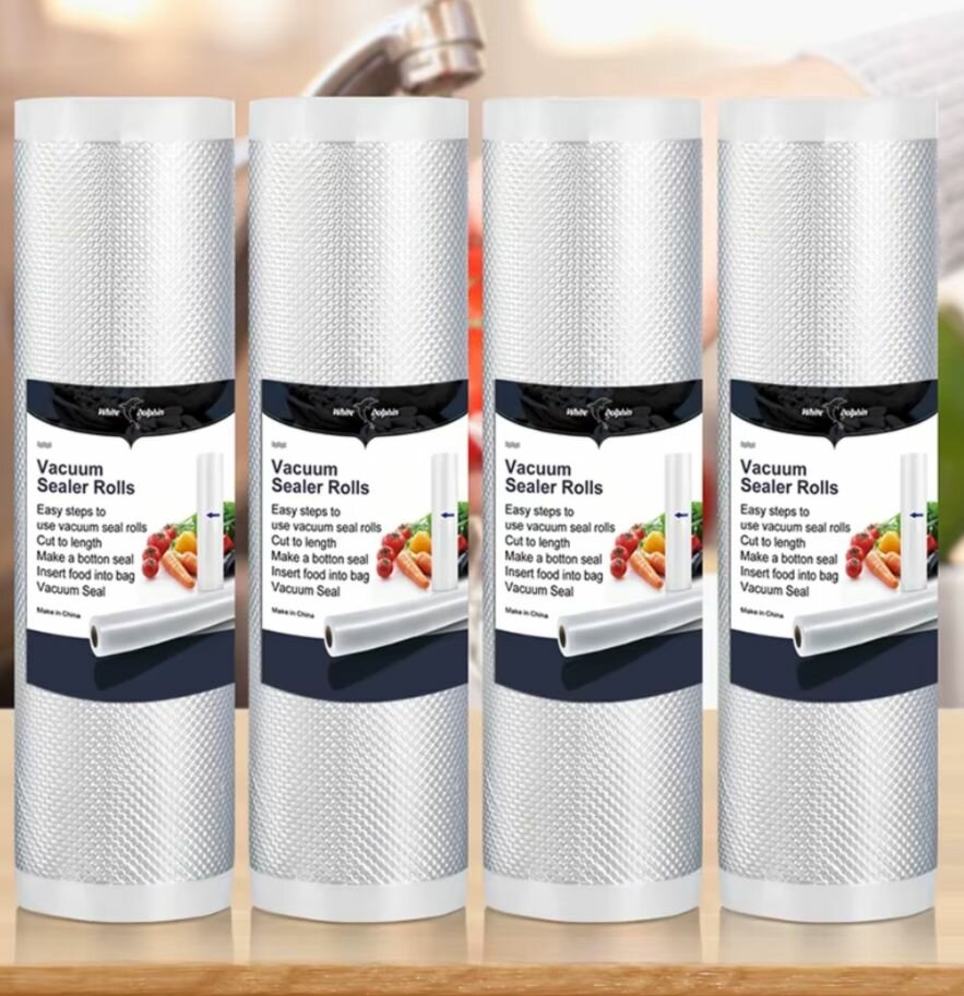 Вакуумные пакеты в рулоне рифленые для продуктов 20*500