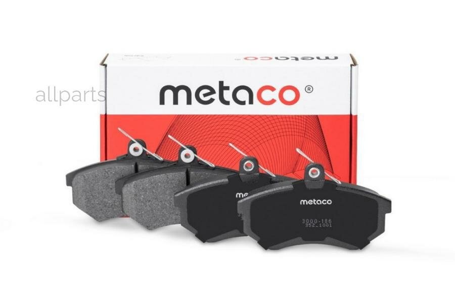 METACO 3000-186 Колодки тормозные передние к-кт VW Golf III/Vento (1991-1997), Audi 80/90 [B3] (1986-1991)