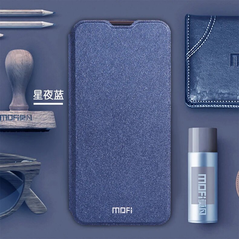 Чехол Mofi Slim POCO F7 F7 Pro с откидной крышкой/для Xiaomi POCO F7 Ultra 5G, чехол из искусственной кожи + силиконовый ТПУ для телефона, чехол Blue, POCO F7 Ultra 5G