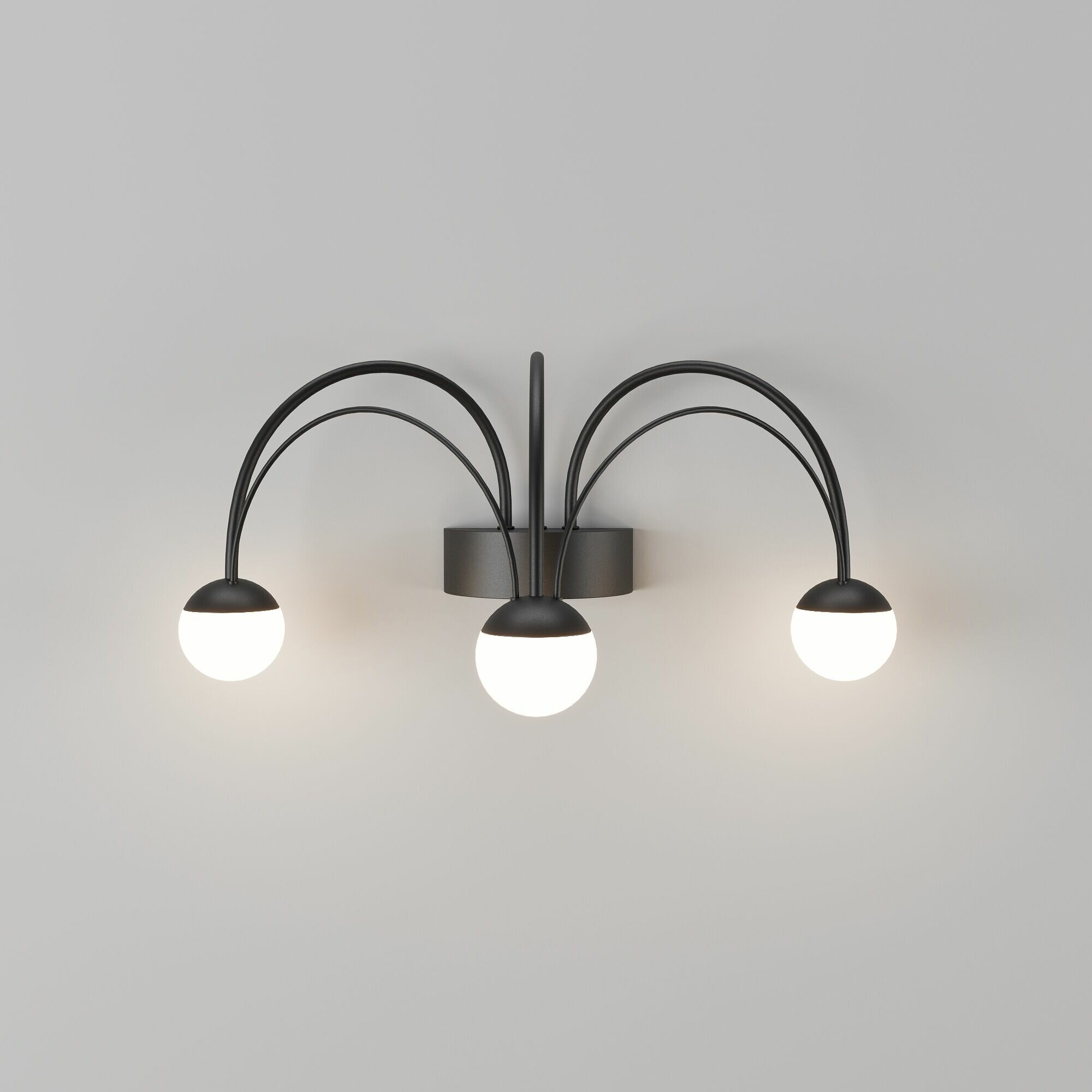 Бра / Настенный светодиодный светильник Eurosvet Ragno 90031/3, 9 Вт, 4000K, цвет черный