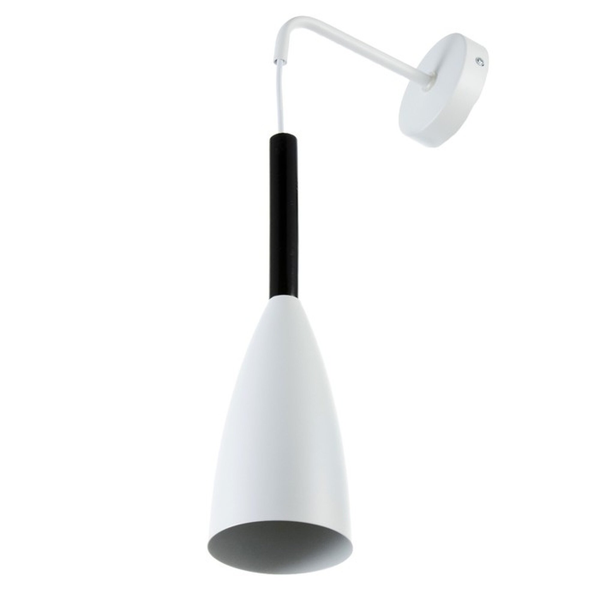 Бра BayerLux "Капля", 10 х 10 х 35-135 см, Е27, 40 Вт, цвет белый