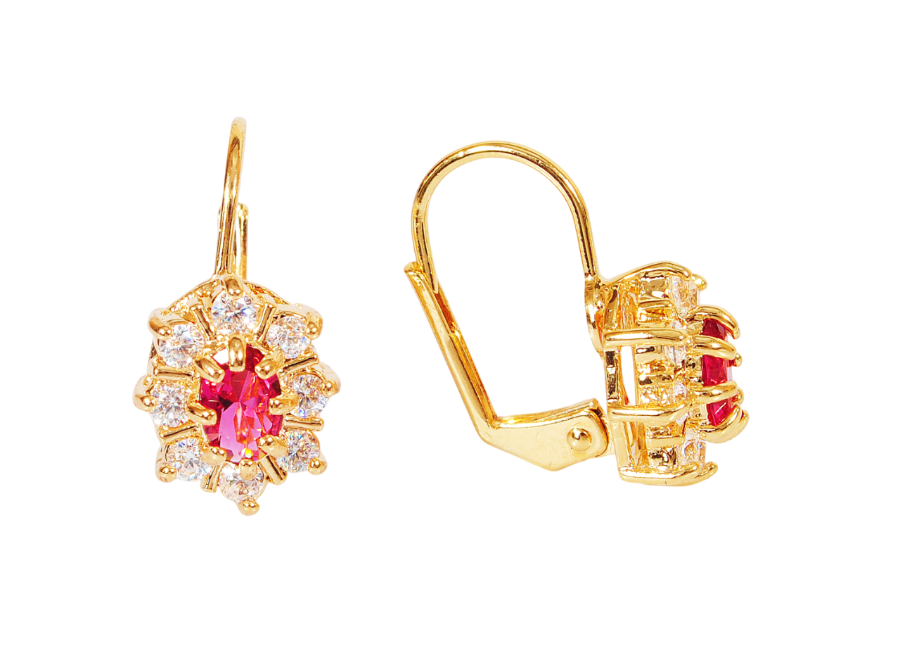 Серьги, фианит