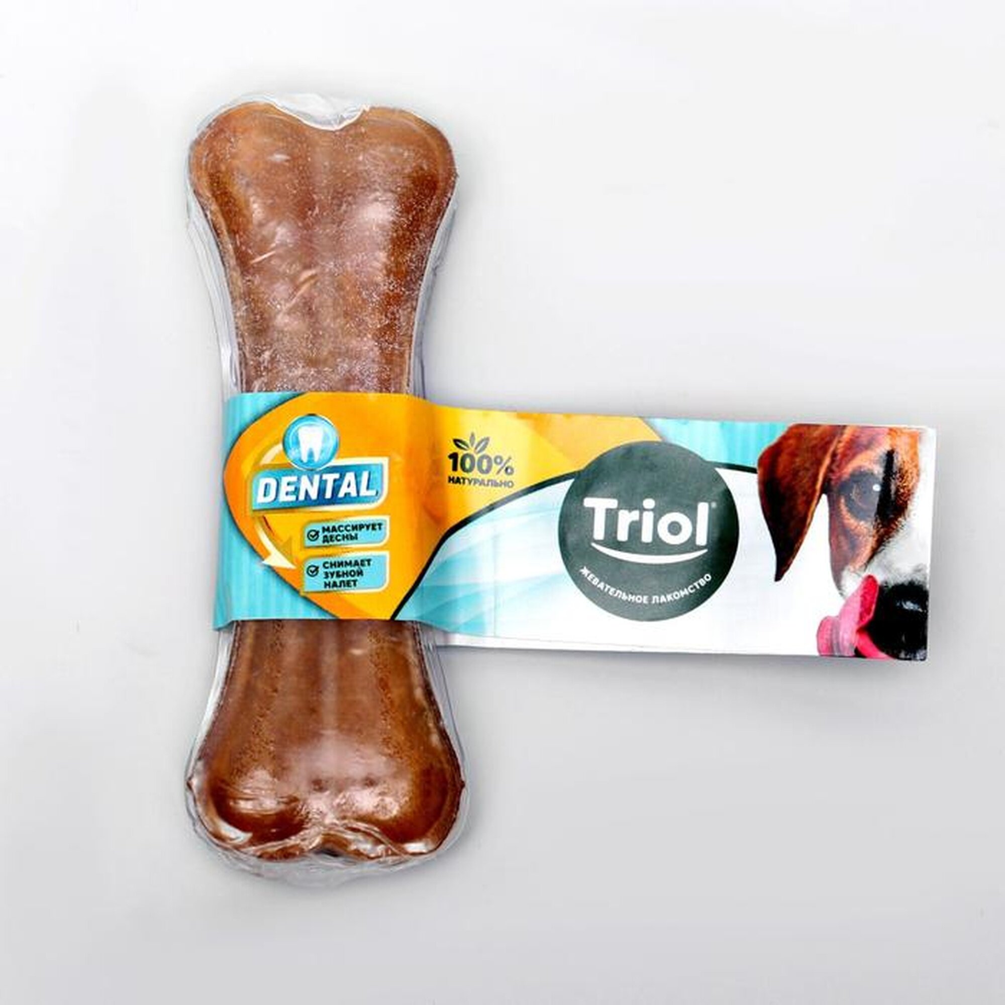 Жевательная косточка Triol DENTAL, для чистки зубов, для собак, 10см, 30г