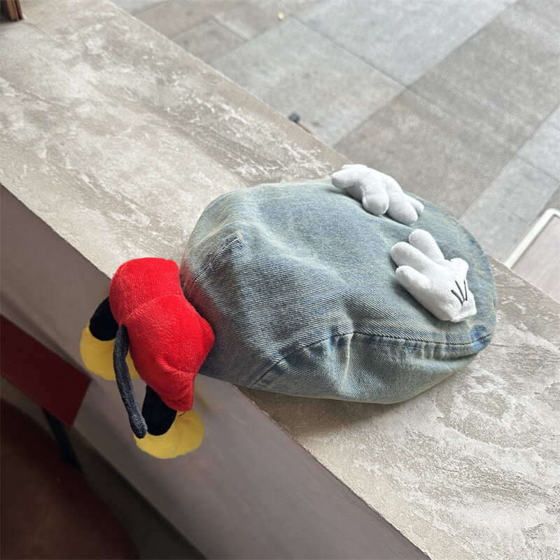 Шляпа "Микки хенд", женская, джинсовая, светло-голубая, размер M