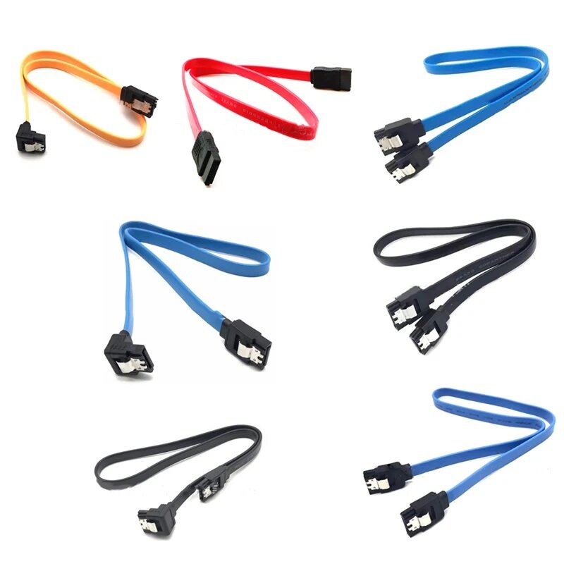 1PC 6Gb/S Sata 2.0/3.0 SSD последовательный кабель передачи данных 8-жильный медный гибкий кабель передачи данных