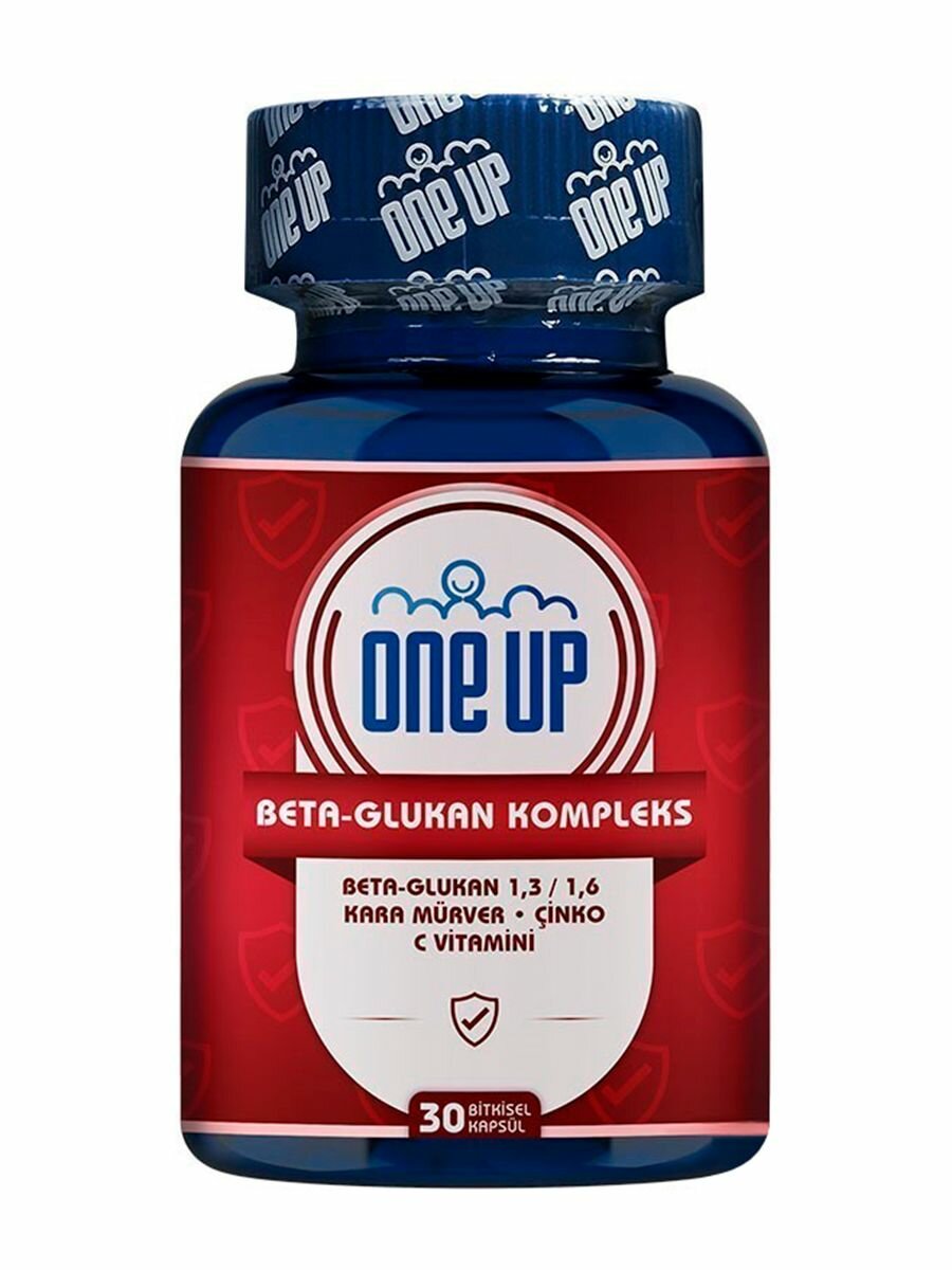 Бета глюкановый комплекс, цинк, черная бузина, витамин С, 30 капсул, Турция