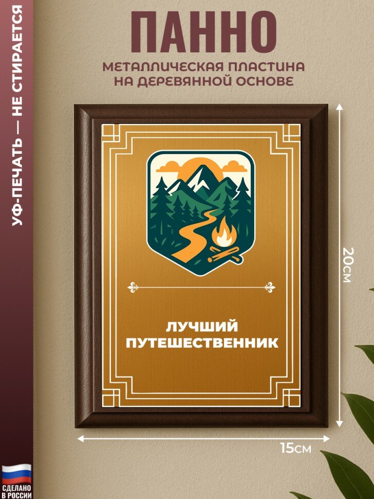 Настенный диплом "Лучший путешественник"