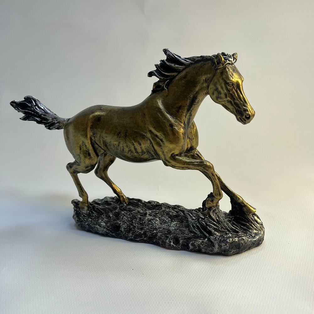 Фигурка полистоун «Конь бегущий», бронза, 32?22 см