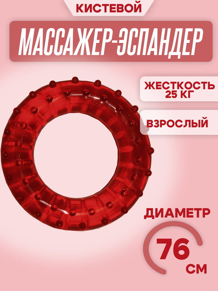 Массажер-эспандер Торг Лайнс кистевой медицинский Взрослый (красный)