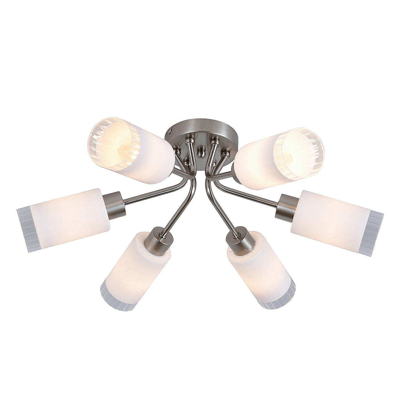 Потолочная люстра Escada Muscari 150004/6C E14*40W Nickel ES0000042, E14, кол-во ламп:6шт, Никель