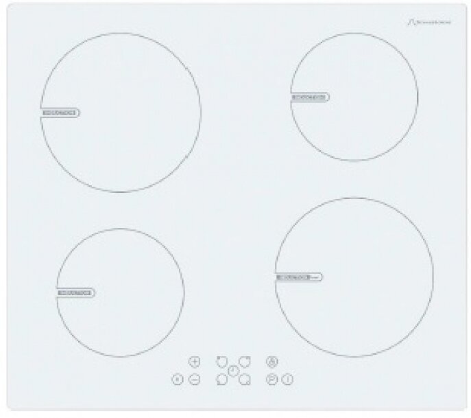Индукционная панель Schaub Lorenz IY6SC3 SLK, 4 конфорки, белый цвет