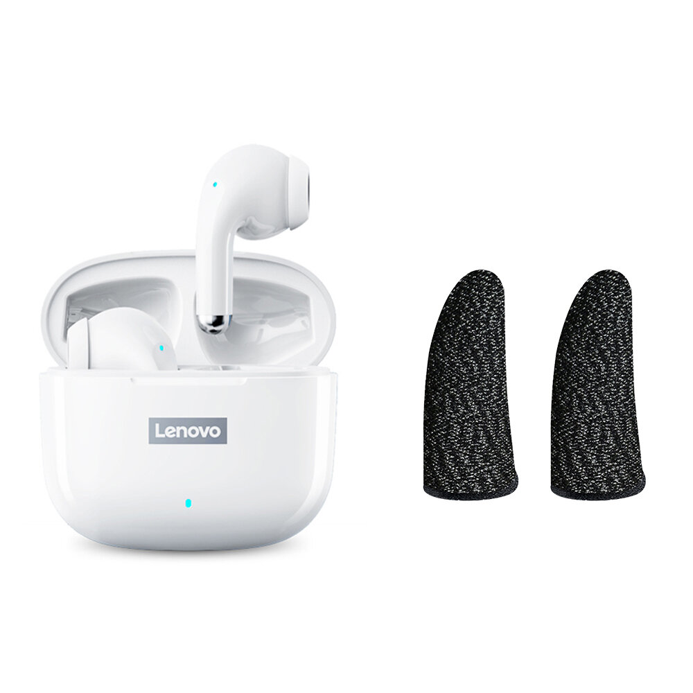 Наушники беспроводные унисекс Lenovo LP40Pro Mini Portable, белые, совместим с Android/iOS/HarmonyOS