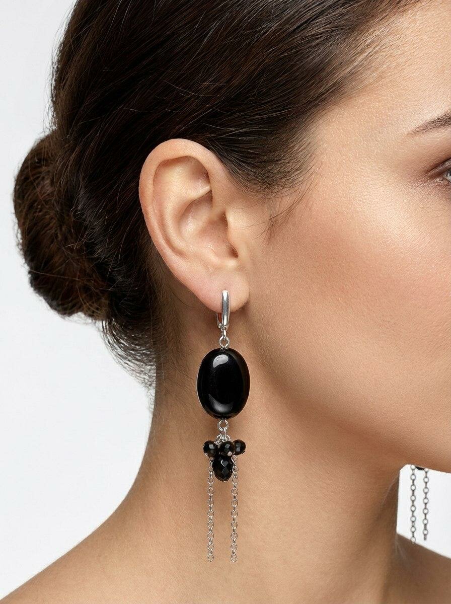 Серьги, серебро, 925 проба