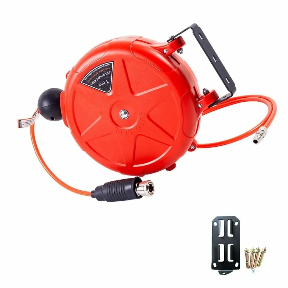 Автоматическая катушка для шланга с поворотом на 180 , красный