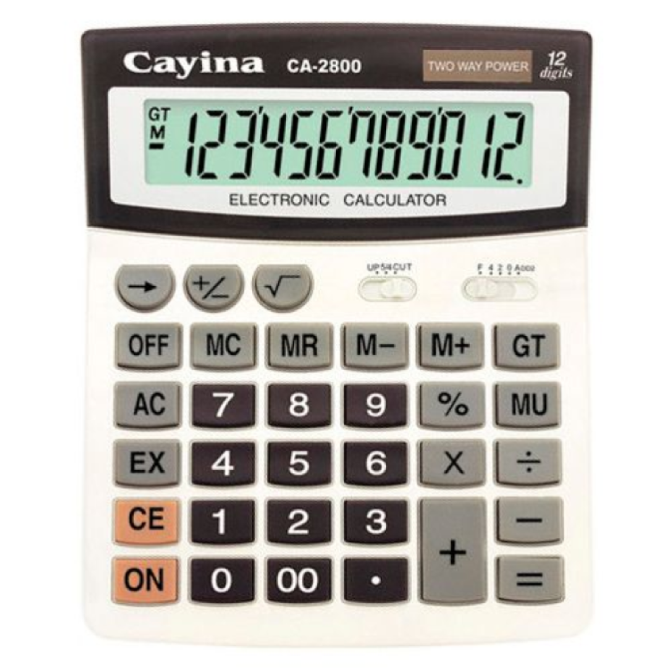 Калькулятор Cayina CA-2800 настольный, 12-разрядный, с двойной памятью.