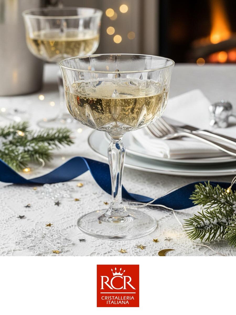 Набор бокалов для шампанского RCR Cristalleria Italiana Opera, 6 шт.