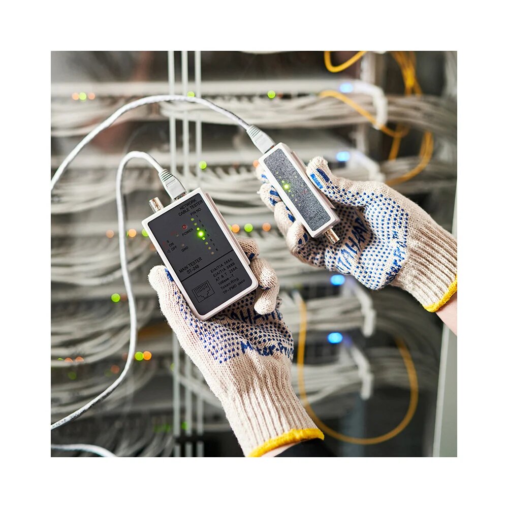 Тестер кабеля RJ-45 + BNC REXANT 5248 12-1001, тестирования коаксиальных кабелей — фото 1