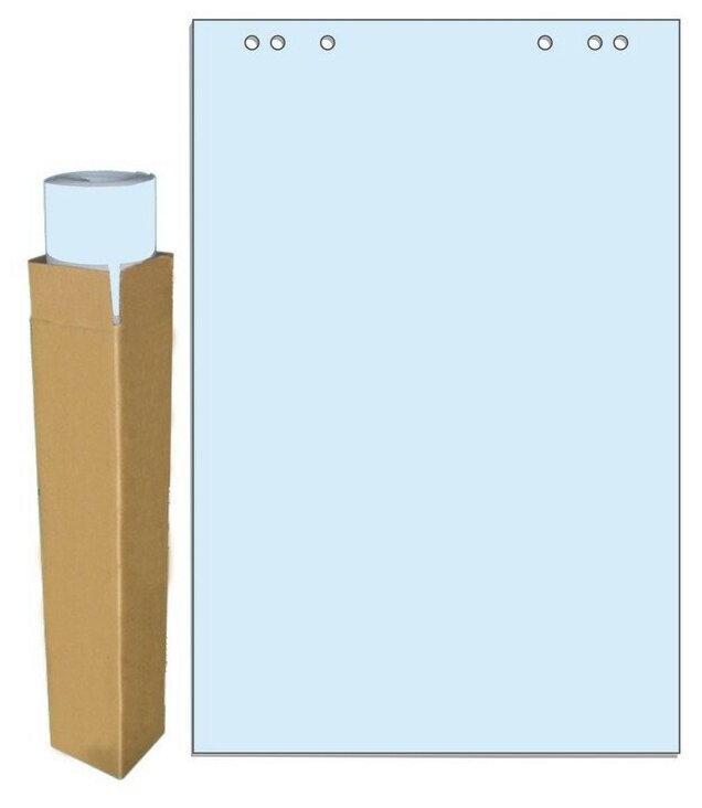 Бумага для флипчартов Attache Selection 68х98 см голубая 20 листов (80 г/кв. м) 659381