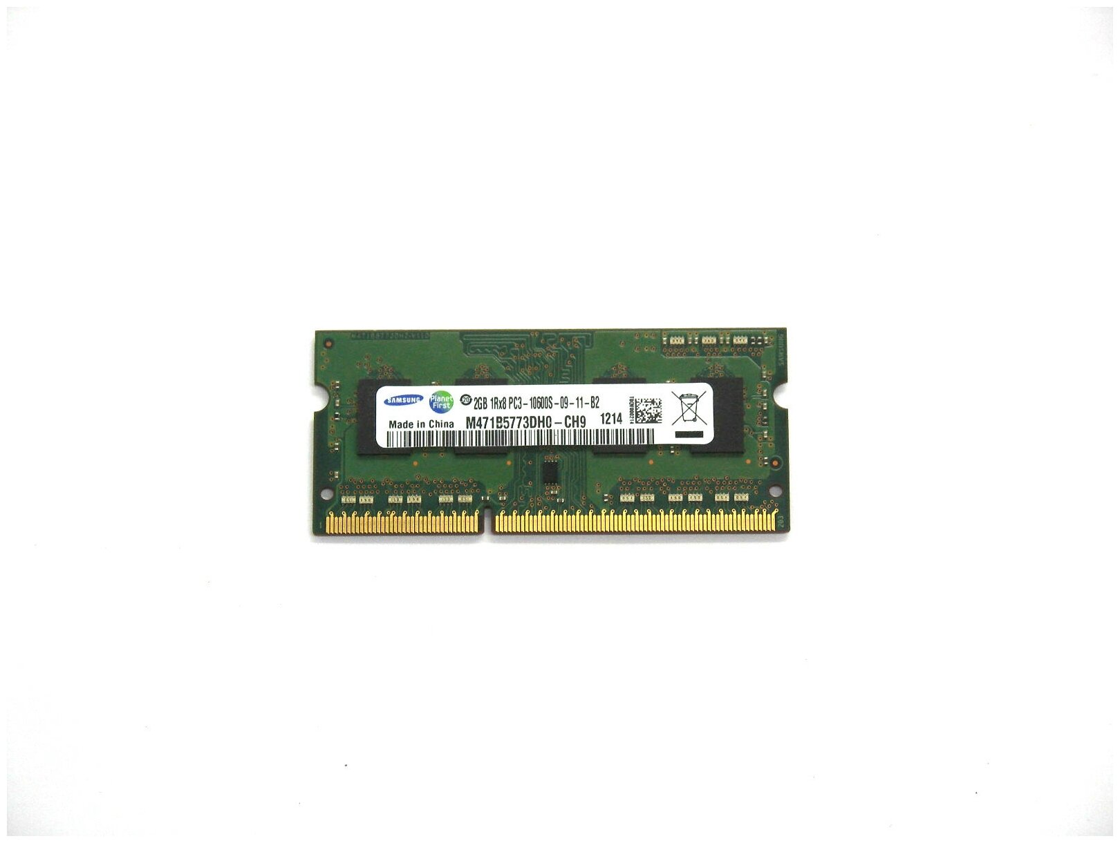 Оперативная память SODIMM 2Gb, DDR3 1333MHz, SAMSUNG M471B5773DH0-CH9