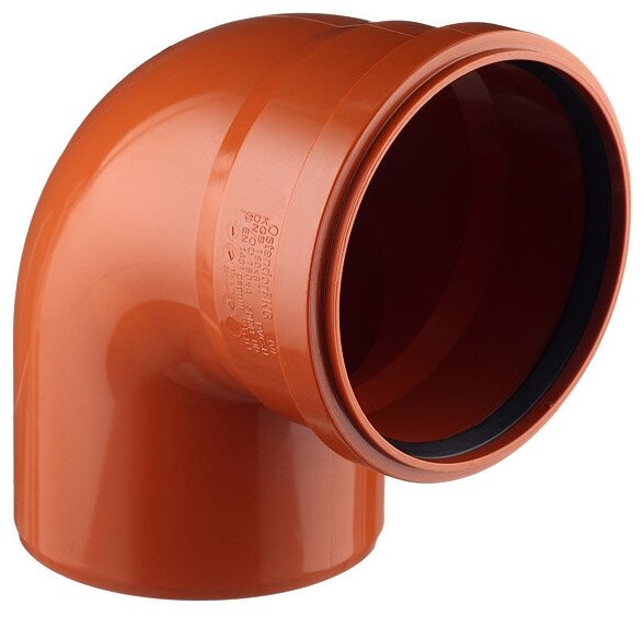 Отвод Ostendorf KGВ d160 мм 87° пластиковый для наружной канализации (222240)