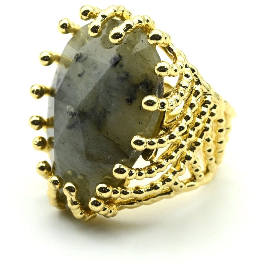 Кольцо, лабрадорит