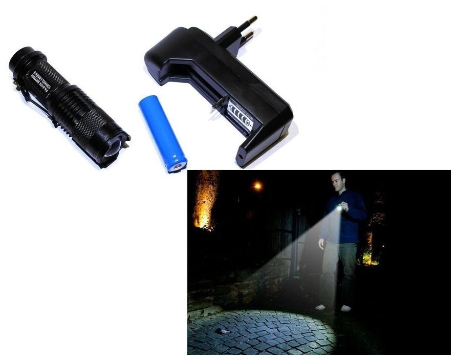 Фонарик Велосипедный Компактный