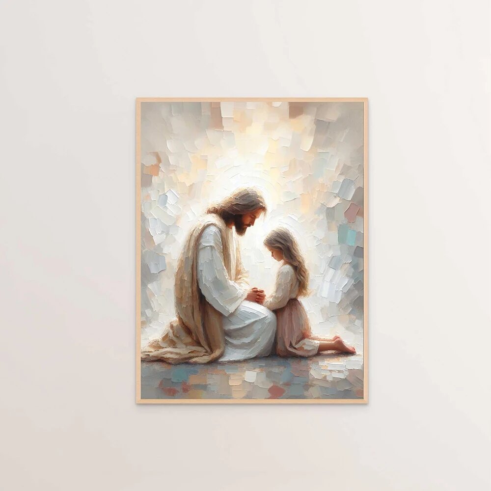 Печать на холсте Иисус Христос HALFLEMART CJ55096, 30x45cm Unframe