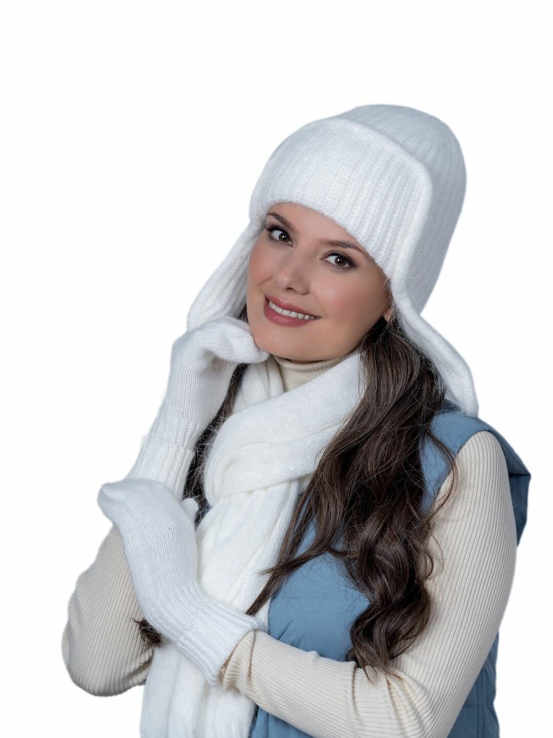 Шапка-ушанка для женщин