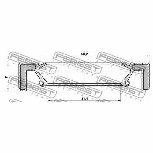 Сальник приводного вала Febest 95gay43580707x для Mitsubishi Endeavor, Grandis, Lancer VII, Outlander I
