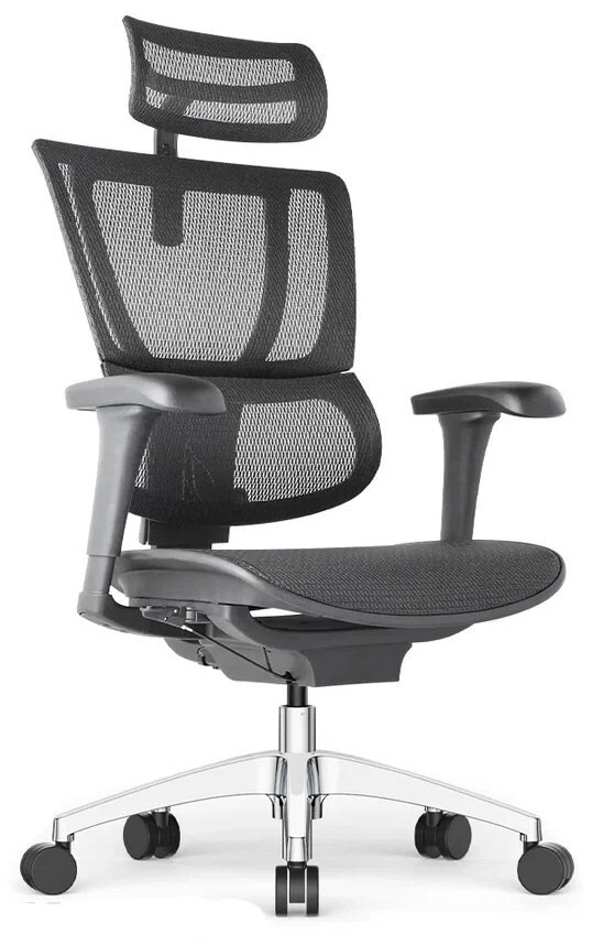 Кресло FALTO IOO PROJECT (автоматическая регулировка жесткости качания, сетка, черный)