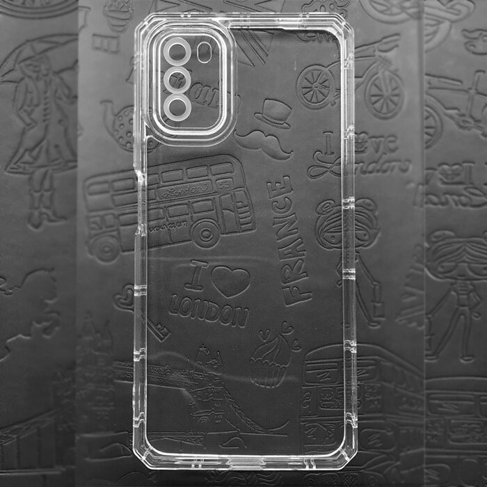 Чехол для Xiaomi Poco M3, Armor (противоударный) с защитой камеры