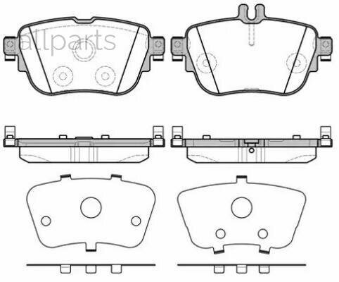 REMSA 169900 Колодки тормозные задние