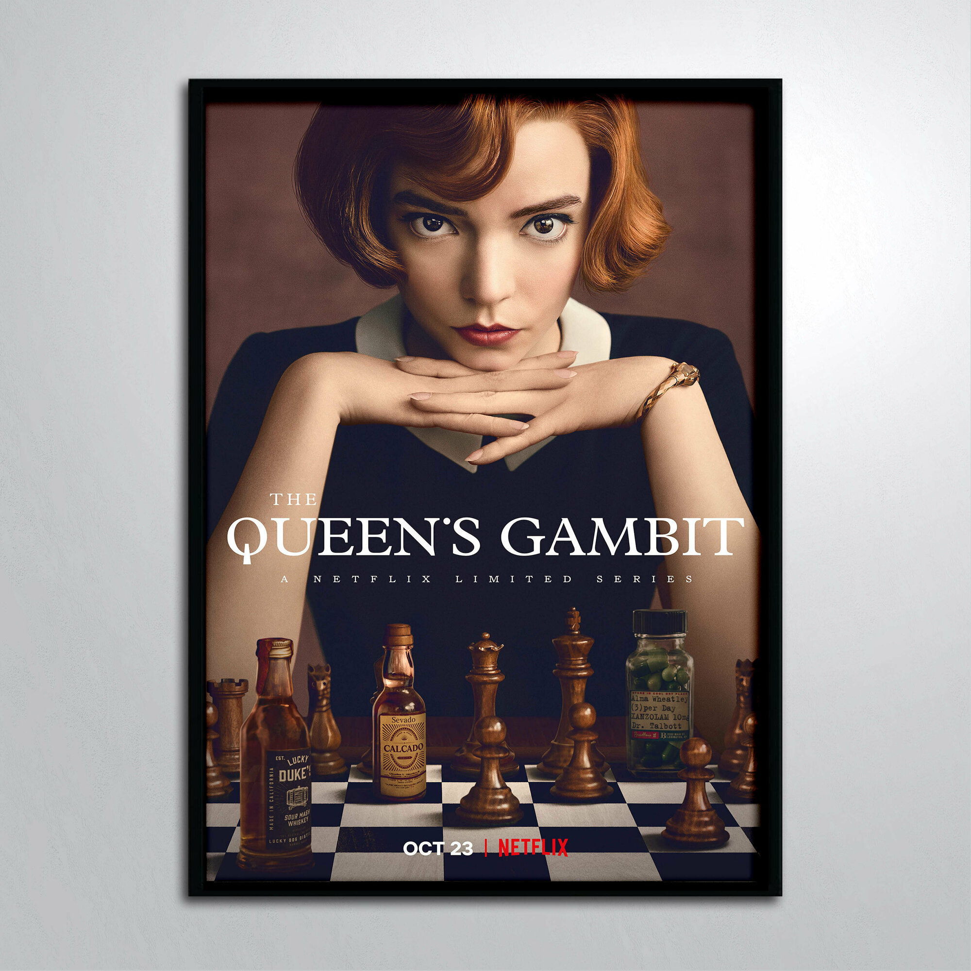 Постер в раме/Сериал Ход королевы Оригинал The Queen's Gambit