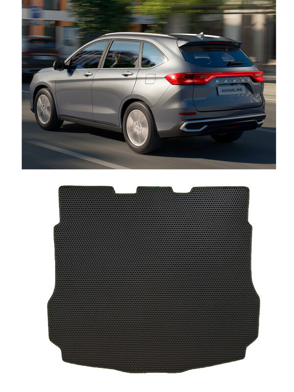 HAVAL M6 багажник 2021 - н. в. коврики EVA Smart Коврик в багажник
