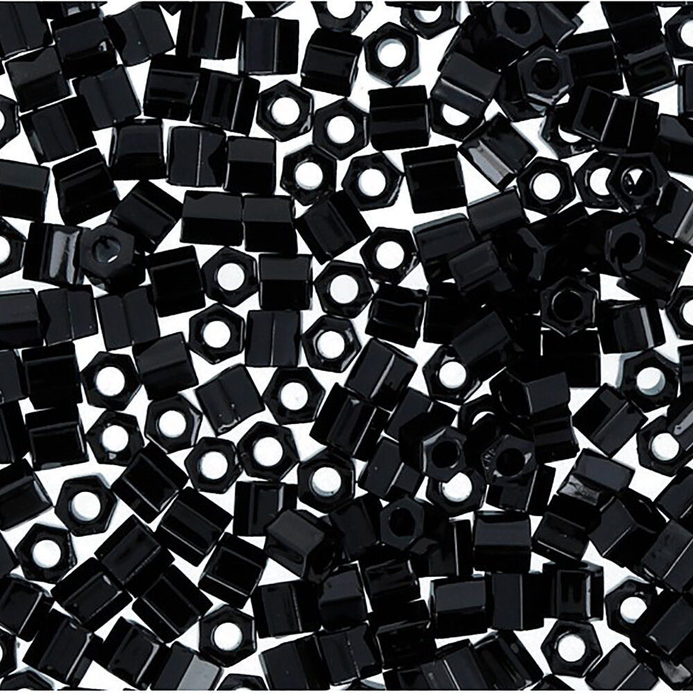 Бисер Япония "TOHO" 11/0 HEXAGON №1 2.2 мм 5 х 5 г №0049 черный