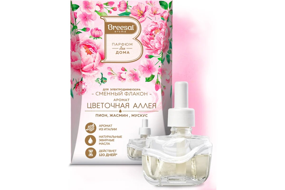 Breesal Сменный флакон для электрического диффузора цветочная аллея (6) ELDF010