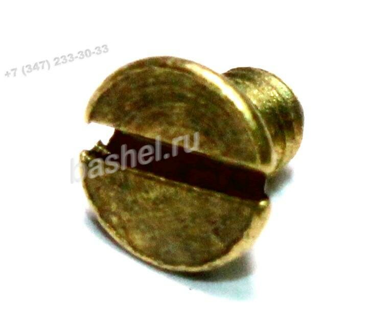 Винт М2,5х4 DIN 963 латунь
