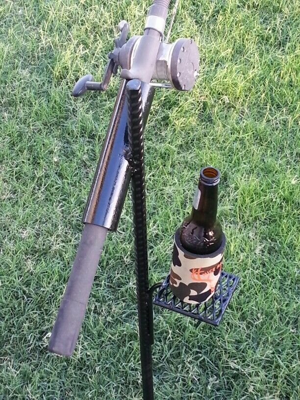 Держатель удочки с полочкой без покраски