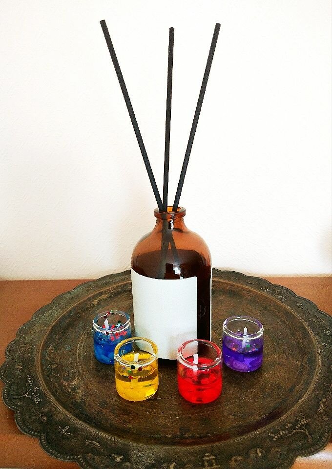 Свечки мини цвет микс, набор 8шт