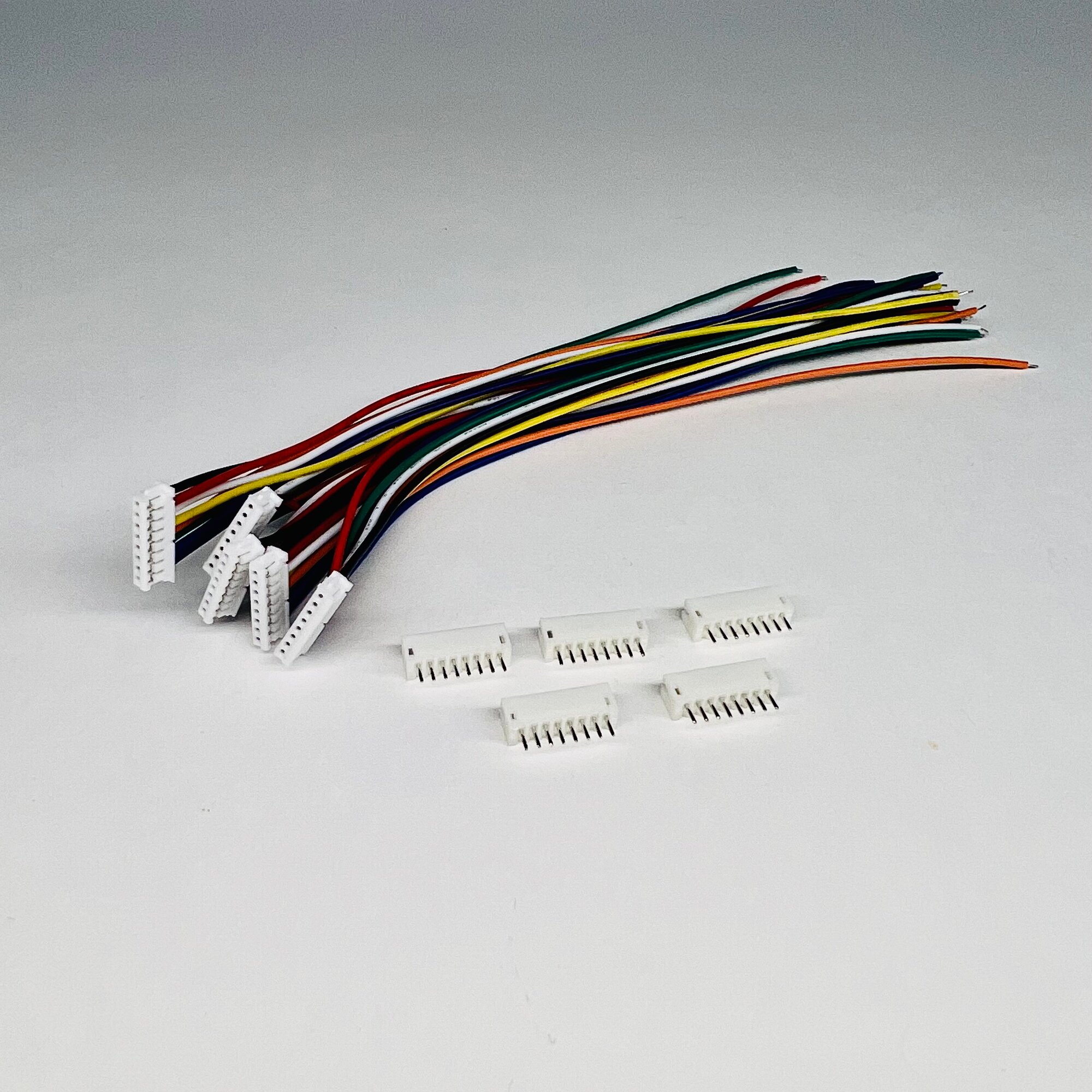 Набор кабелей с разъемом JST ZH 1.5 мм 8pin 15см 5 штук