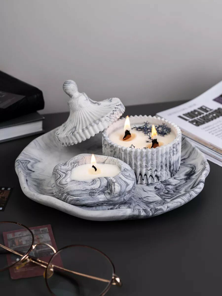 Подарочный набор ароматических свечей для интерьера и декора SHE.STYLE.Home.Emotions