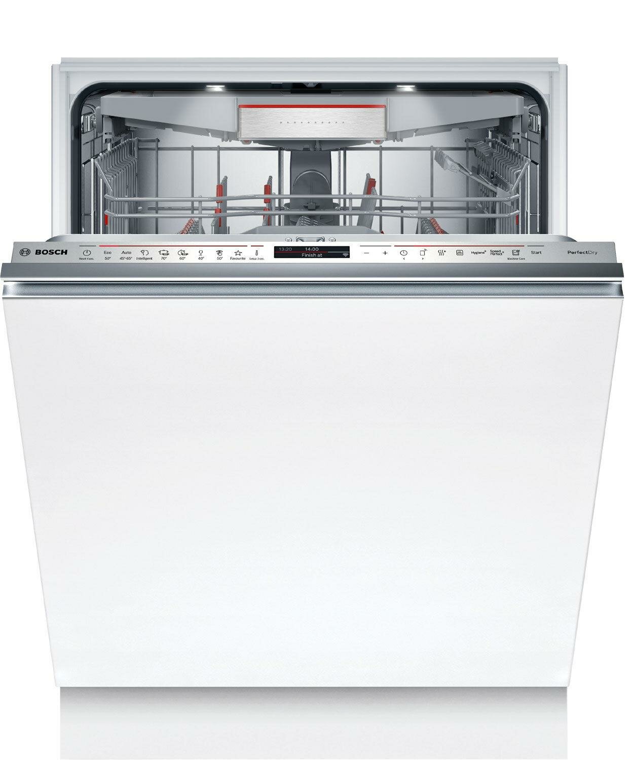Встраиваемая посудомоечная машина Bosch SMV8YCX02E Serie 8, цеолитная сушка, EmotionLight, TimeLight, Home Connect