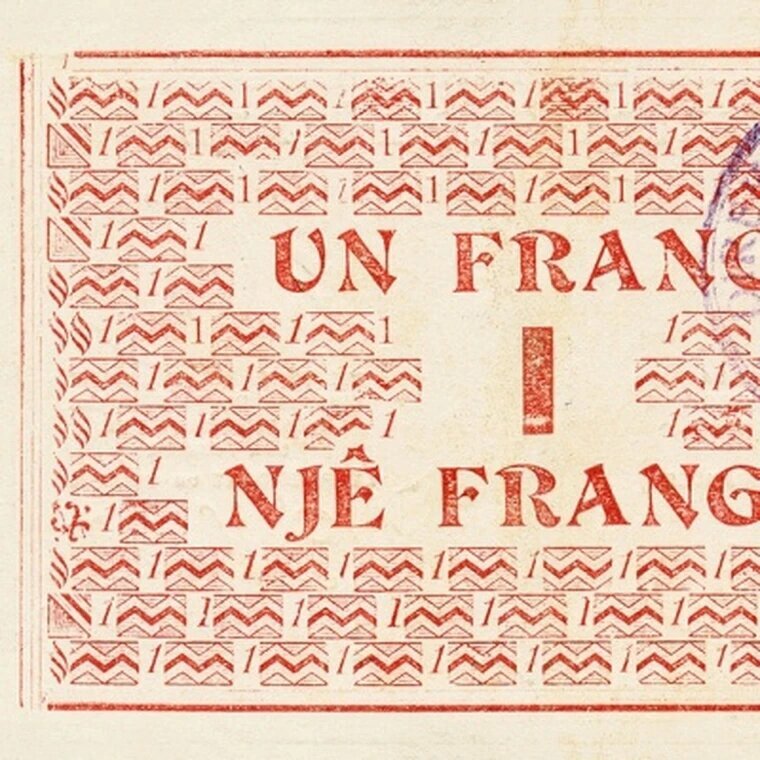 1 франк 1917 года Республика Албания Korce, сувенирная копия, банкноты и купюры редкие коллекционные