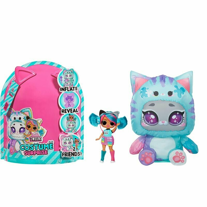LOL Surprise Tweens Costume Surprise Toy Set / Детский Электронный Интерактивный Набор Милой Модной Куклы С Надувным Костюмом Домашнего Животного И Красивой Модой И Аксессуарами